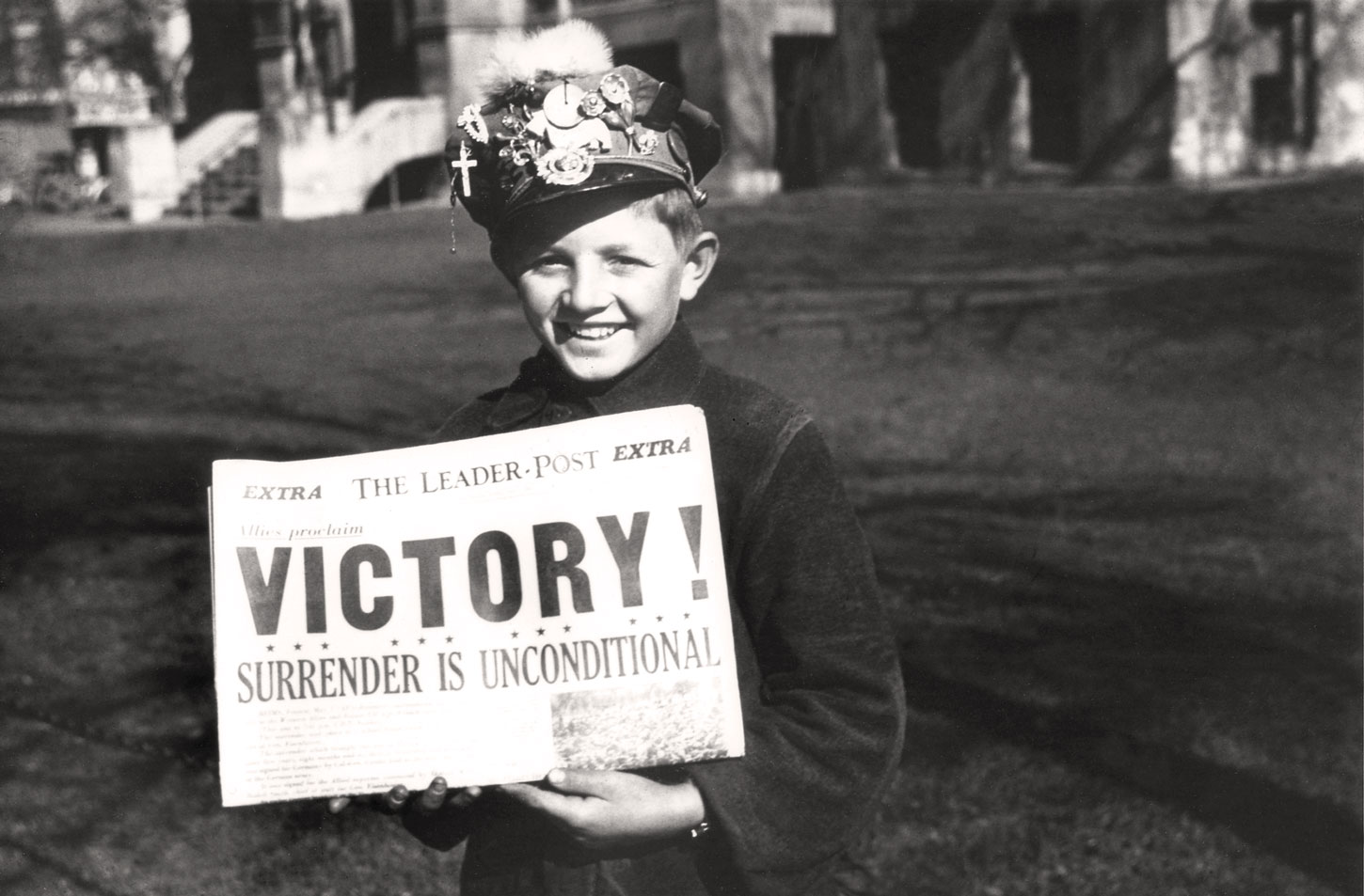 Historic WWII Photo – Regina Leader-Post announces victory - Legion ...