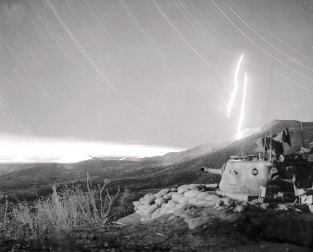 Historic Korean War Photo – Flares Brighten Hill 355 - Legion Magazine