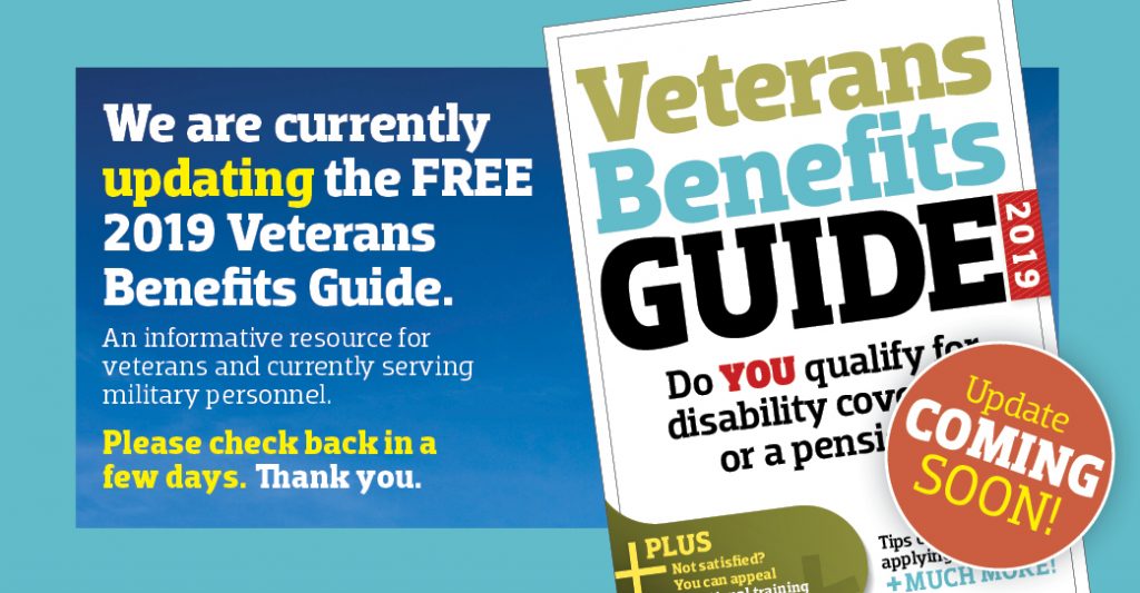 2019 Veterans Benefits Guide - CURRENTLY UPDATING - Legion Magazine